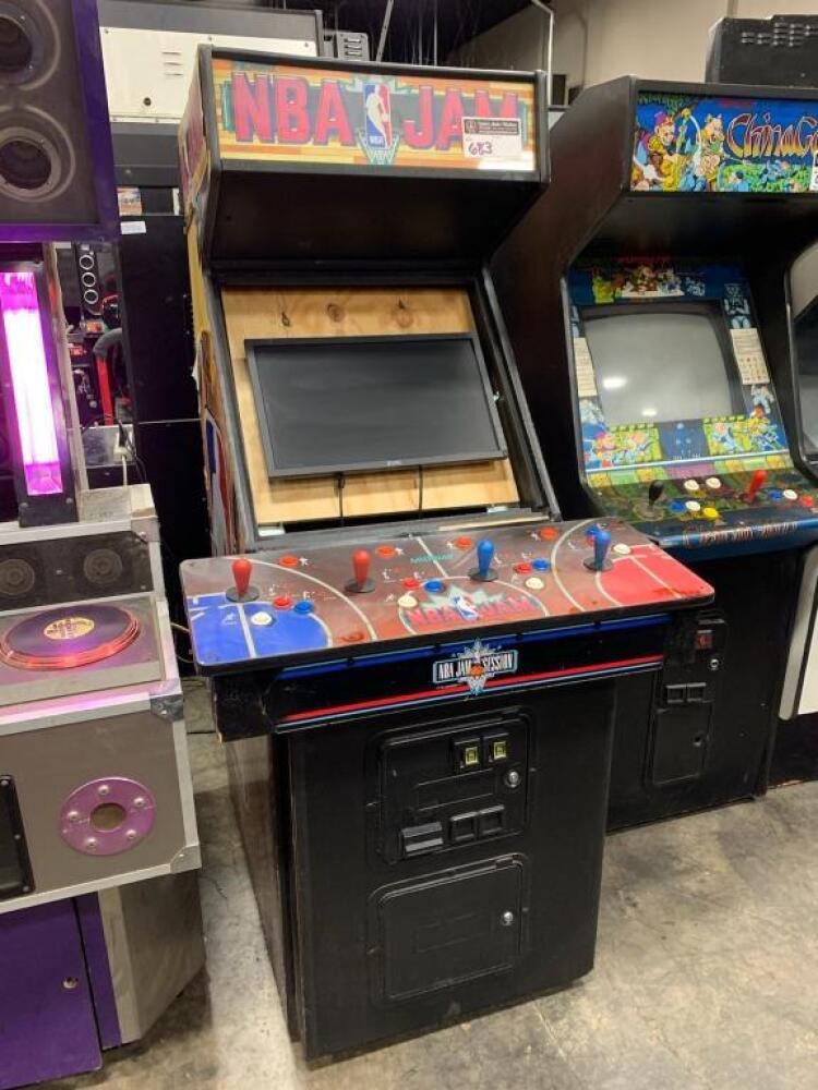 NBA JAM UPRIGHT LCD ARCADE GAME MIDWAY CLASSIC