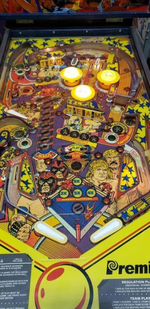 TAG TEAM by PREMIER PINBALL MACHINE 1985