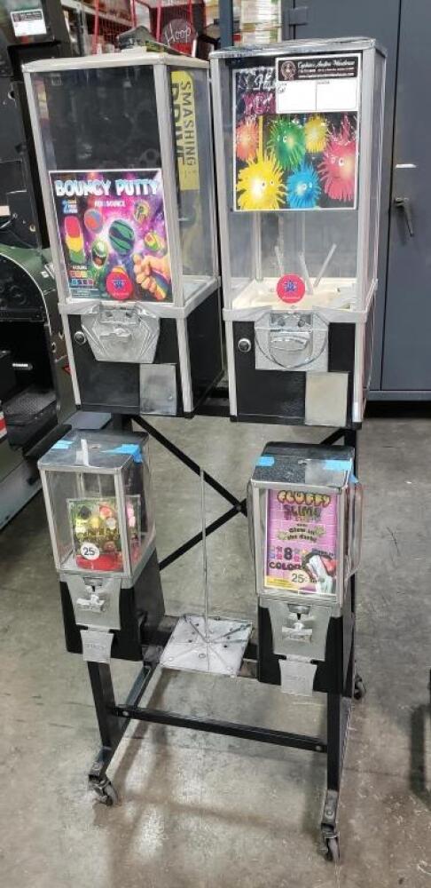 4 HEAD CANDY EAGLE BULK VENDING RACK