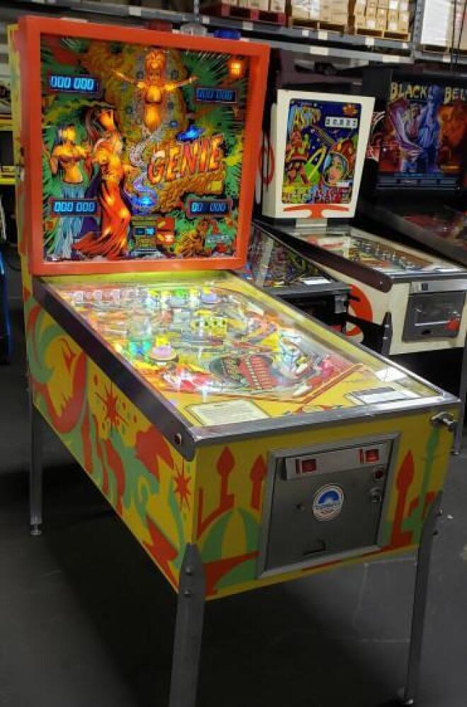 GENIE WIDE BODY PINBALL MACHINE GOTTLIEB 1979