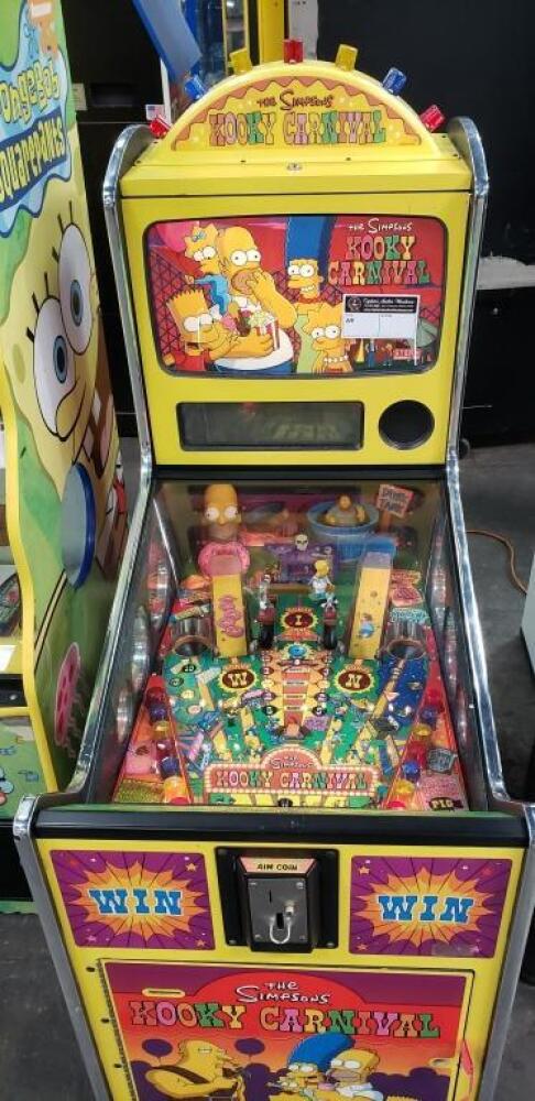 SIMPSONS KOOKY CARNIVAL TICKET REDEMPTION GAME