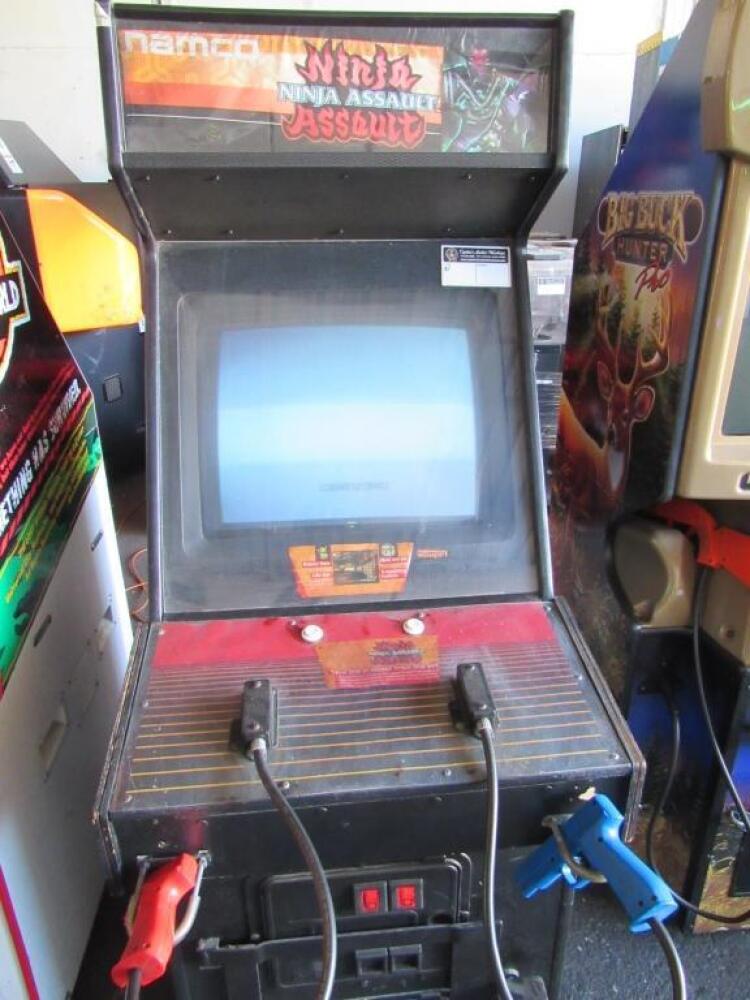 NINJA ASSAULT NAMCO SHOOTER ARCADE GAME