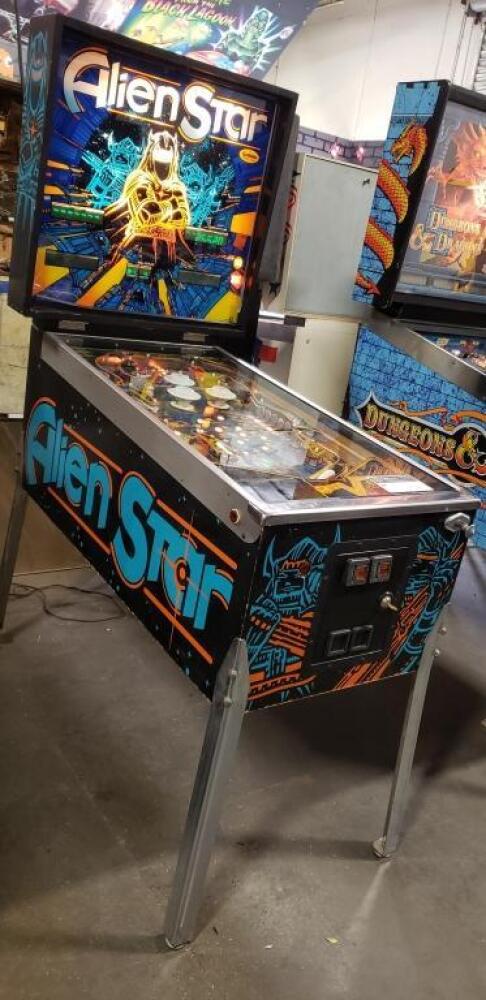 ALIEN STAR PINBALL MACHINE MYLSTAR 1984
