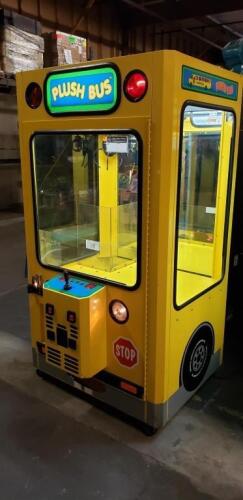 42 PLUSH BUS YELLOW PLUSH CLAW CRANE MACHINE #1