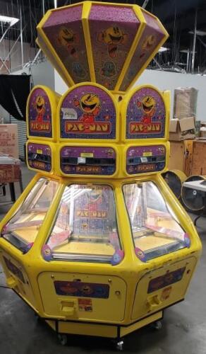 PAC-MAN 8 PLAYER COIN PUSHER TICKET REDEMPTION