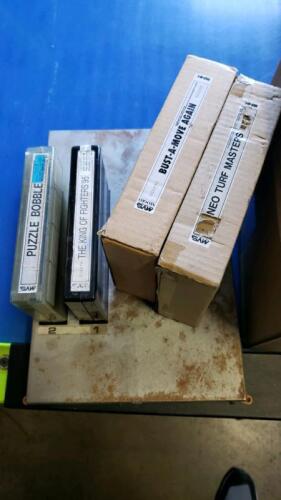 1 LOT- NEO GEO 2 SLOT PCB WITH 15 CARTRIDGES