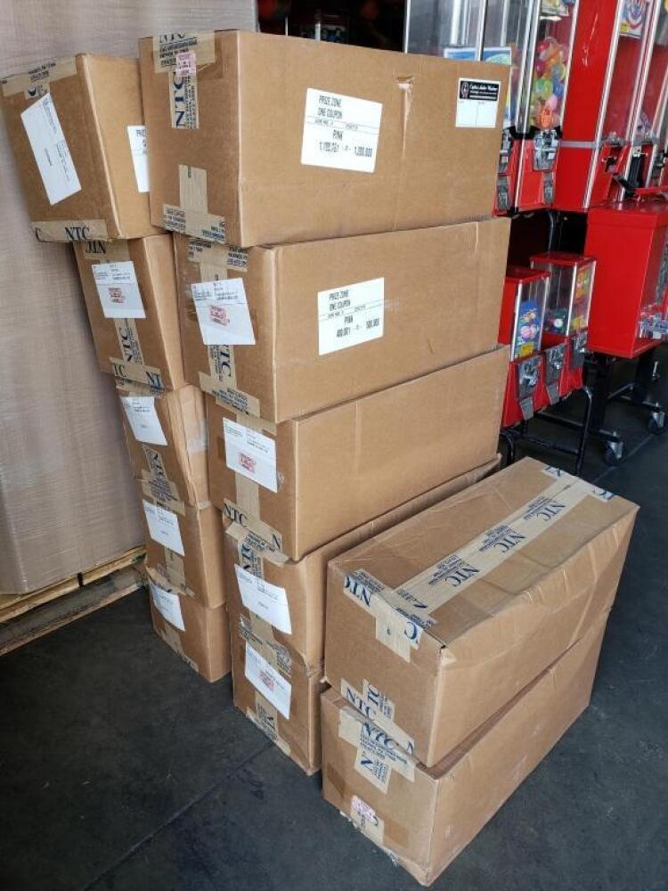 1 LOT - 12 BOXES NEW REDEMPTION GAME TICKETS