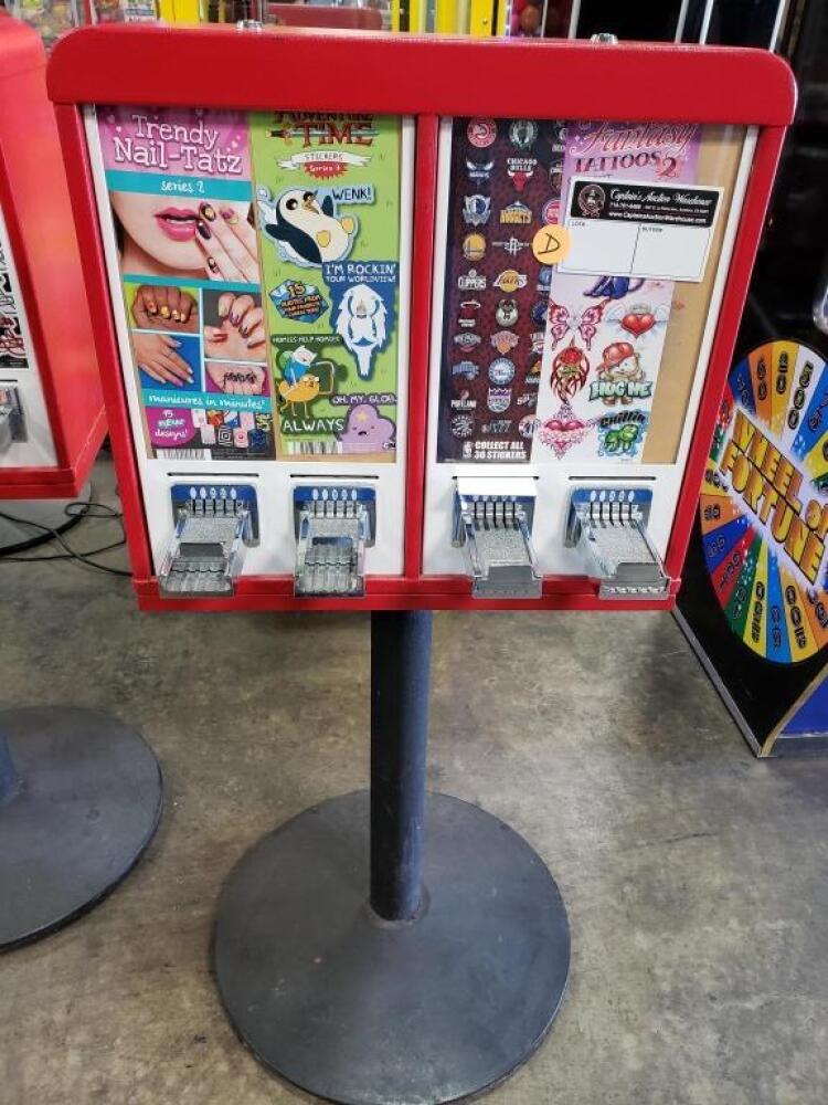 4 SELECT STICKER TATTOO VENDING STAND D