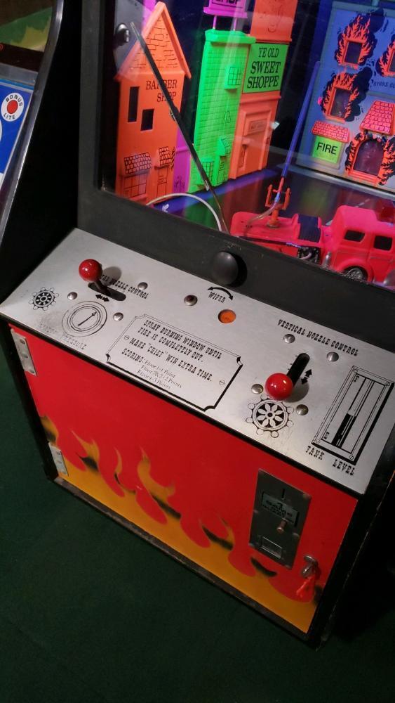 Fire Chief Mechanical Arcade Game