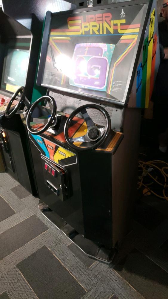 Super Sprint 3 Player Racing Classic Atari Arcade Game
