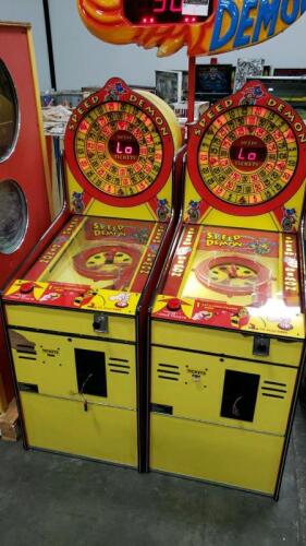 SPEED DEMON DUAL TICKET REDEMPTION GAME WITH BONUS SIGN INCL.