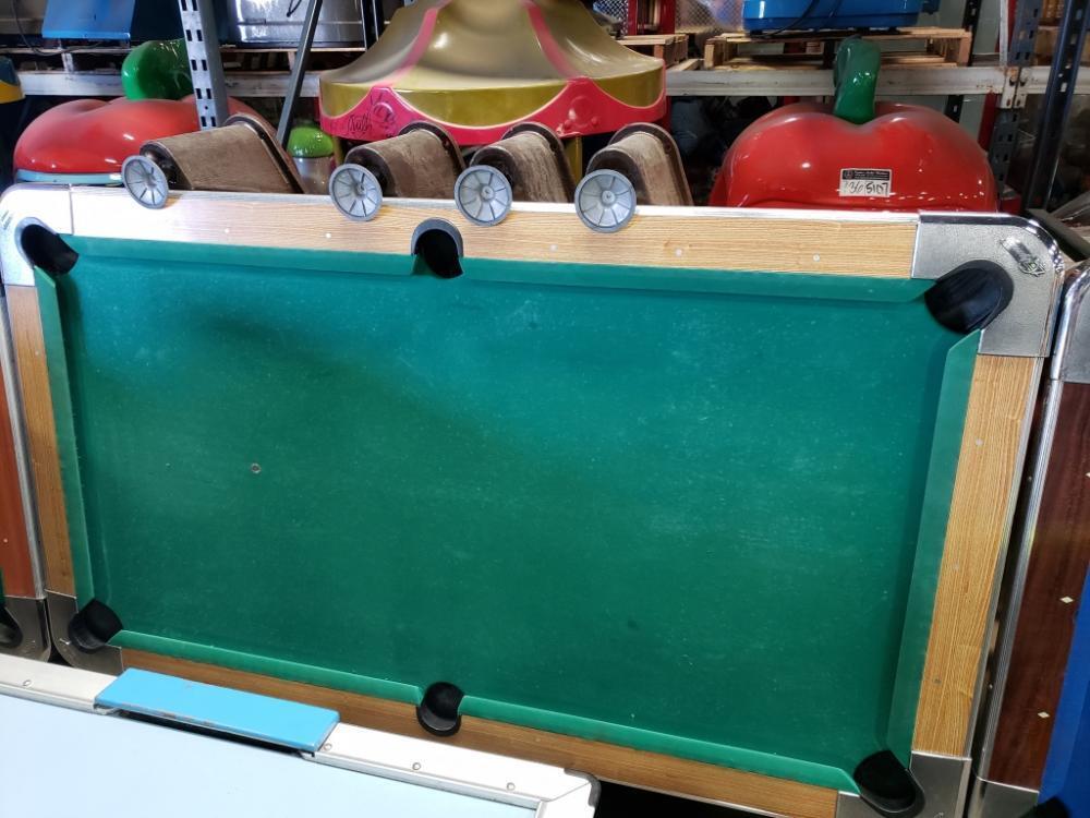 POOL TABLE 7' DYNAMO SLATE TOP COIN OPERATED