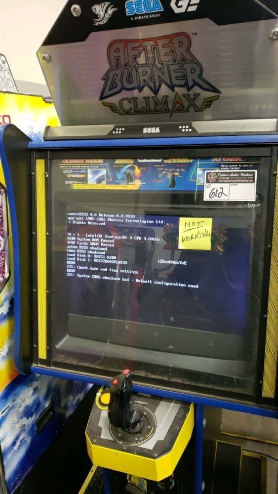 AFTERBURNER CLIMAX SITDOWN JET FIGHTER ARCADE GAME