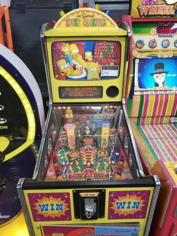 THE SIMPSON KOOKY CARNIVAL TICKET REDEMPTION GAME