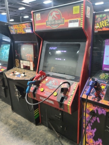 JURASSIC PARK III UPRIGHT SHOOTER ARCADE GAME KONAMI
