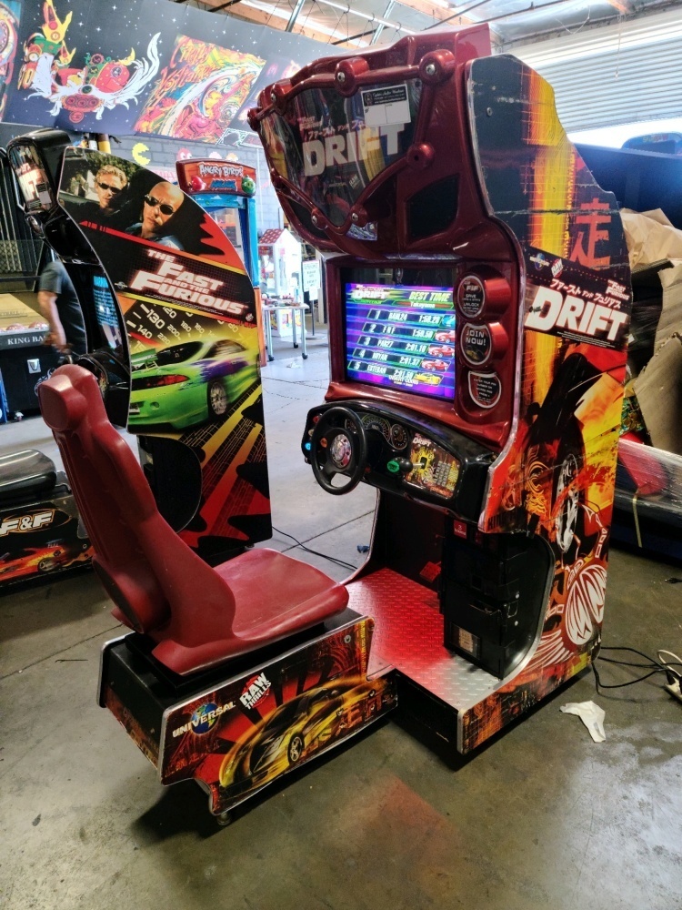 DRIFT FAST & FURIOUS DEDICATED SITDOWN DRIVER ARCADE GAME