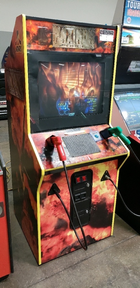 AREA 51 MAX FORCE COMBO DEDICATED UPRIGHT SHOOTER ARCADE GAME ATARI