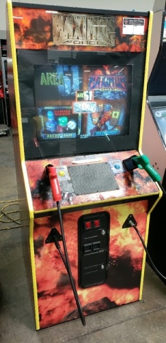 AREA 51 MAX FORCE COMBO DEDICATED UPRIGHT SHOOTER ARCADE GAME ATARI
