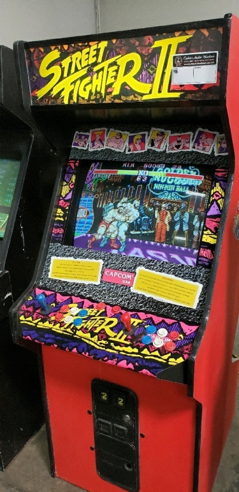 STREET FIGHTER II CHAMP EDITION RED Z BACK CAB ARCADE GAME