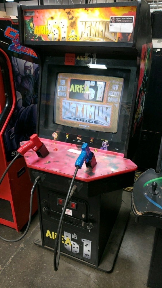 AREA 51 MAX FORCE COMBO SHOOTER ARCADE GAME
