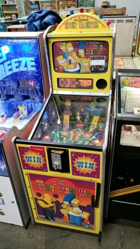 THE SIMPSONS KOOKY CARNIVAL TICKET REDEMPTION GAME STERN INC